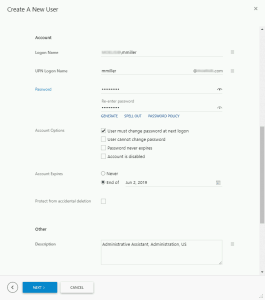 Automated Softerra Adaxes User Provisioning & Help Desk Web Interface - Nextware Technologies